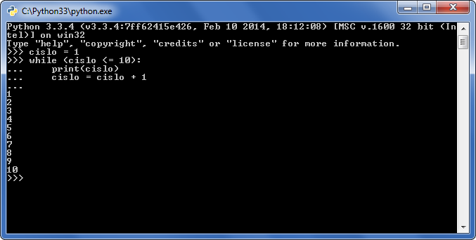 Lekce 4 - Cykly v Pythonu, funkce range() a výraz pass
