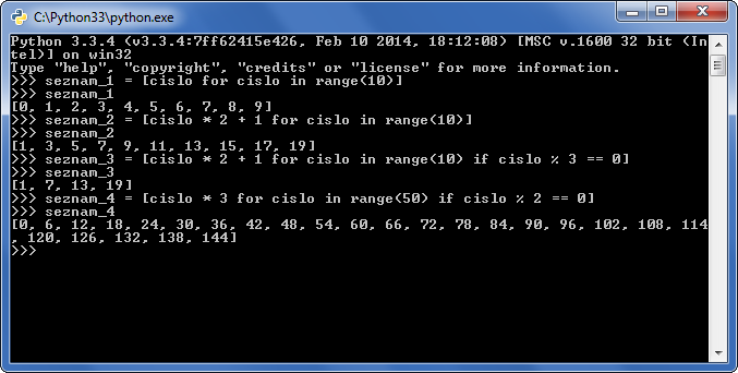 Lekce 1 - Kolekce v Pythonu - n-tice a seznamy