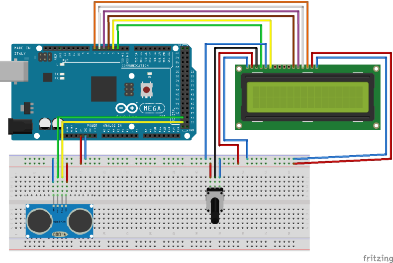 Lekce 7 - Arduino - Vzdálenost s ultrasonickým modulem HC-SR04