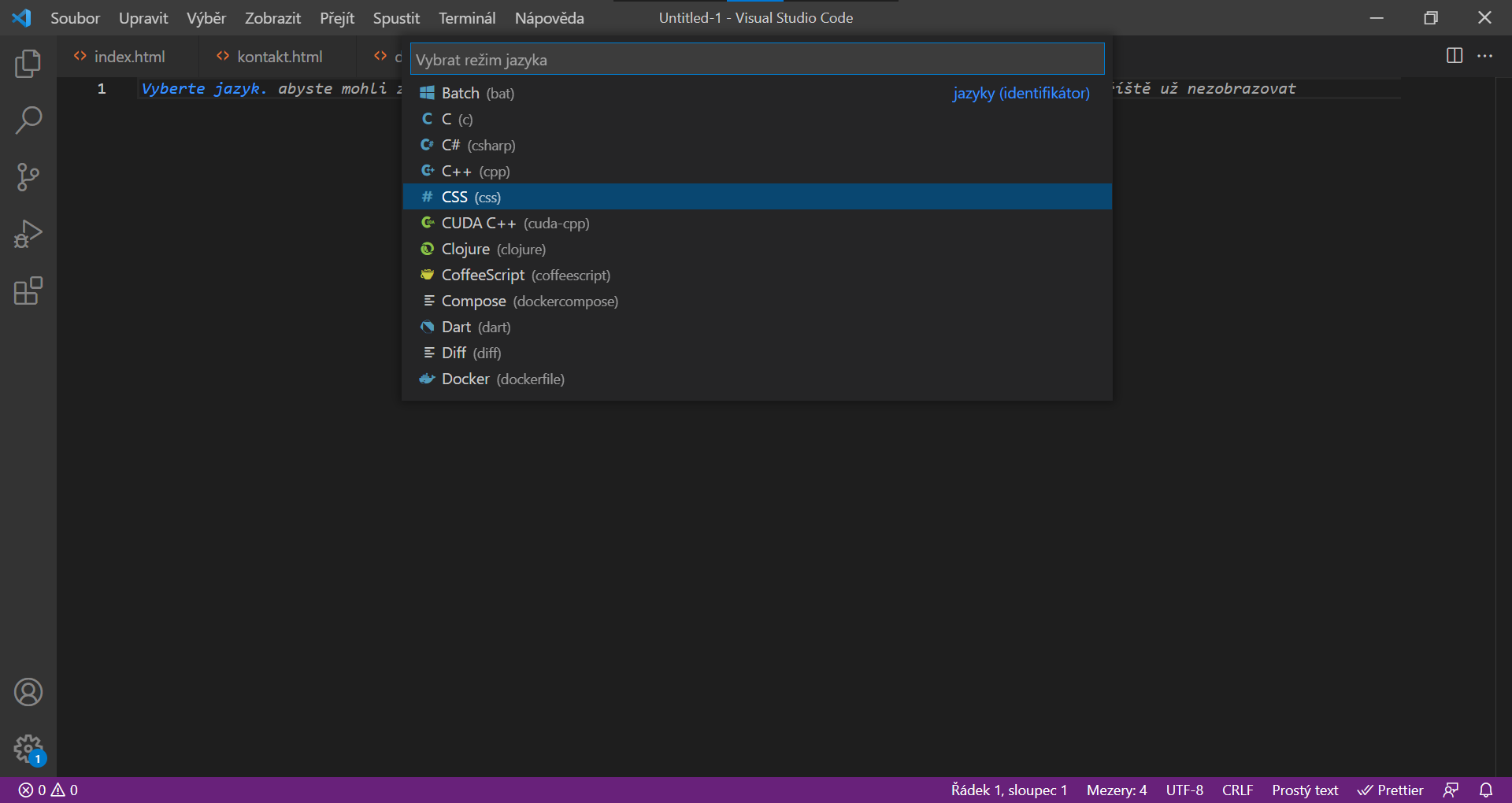 Lekce 7 - Základní CSS selektory a vlastnosti