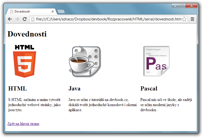 Lekce 5 - Seznamy v HTML a zopakování tabulky