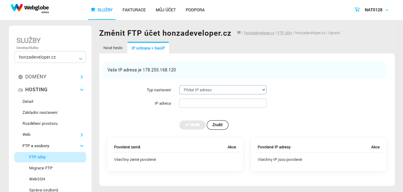 Lekce 17 - Nahrání webu na internet - Webhosting, doména, FTP klient