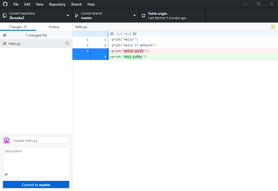 Lekce 8 - Git - GitHub Desktop